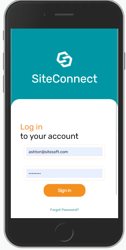 How to sign into the Mobile App